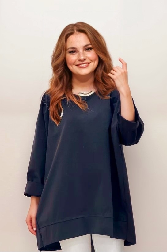 Bluza dama supradimensionala bust 150cm negru - Ihaoo Shop